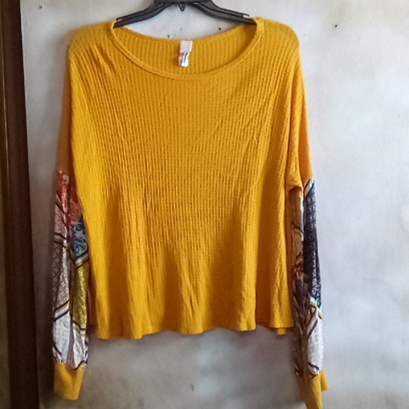 7th Ray | Tops | 7th Ray Waffle Toppuffed Sleeve | Poshmark